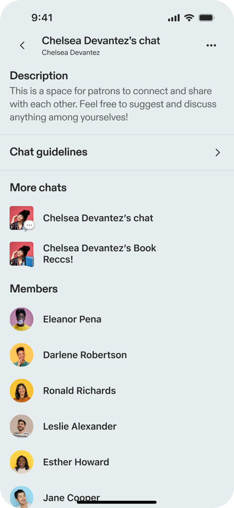 Join community chats – Help Centre