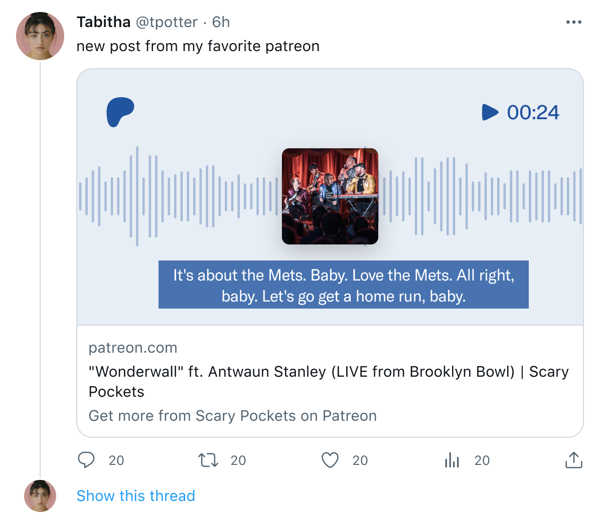 Customizing Audio Previews – Patreon Help Center