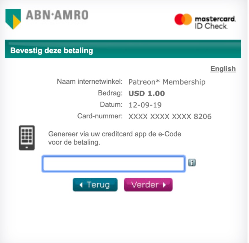 European Union Strong Customer Authentication – Patreon Help Center