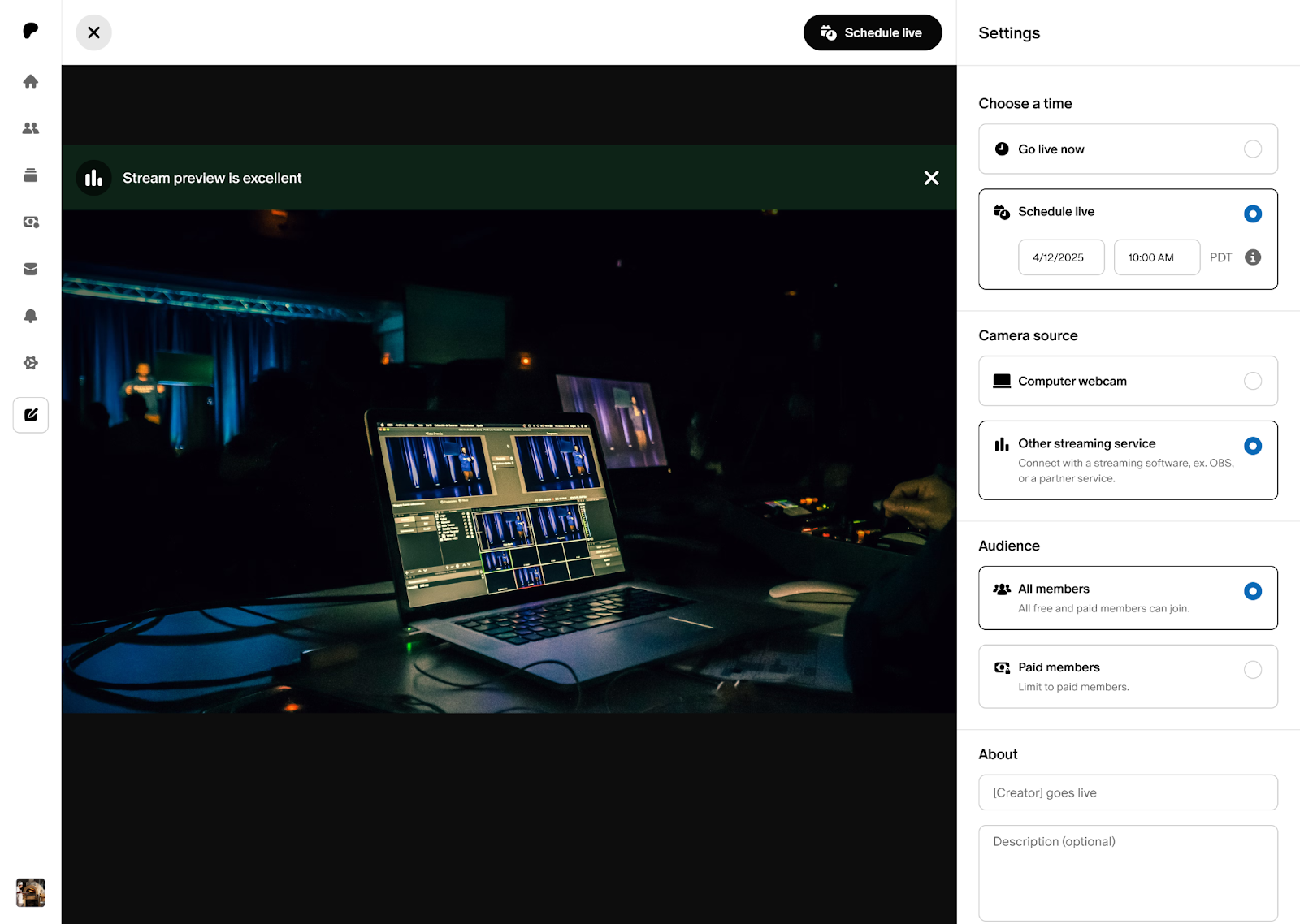 Going Live on Patreon through OBS – Patreon Help Center