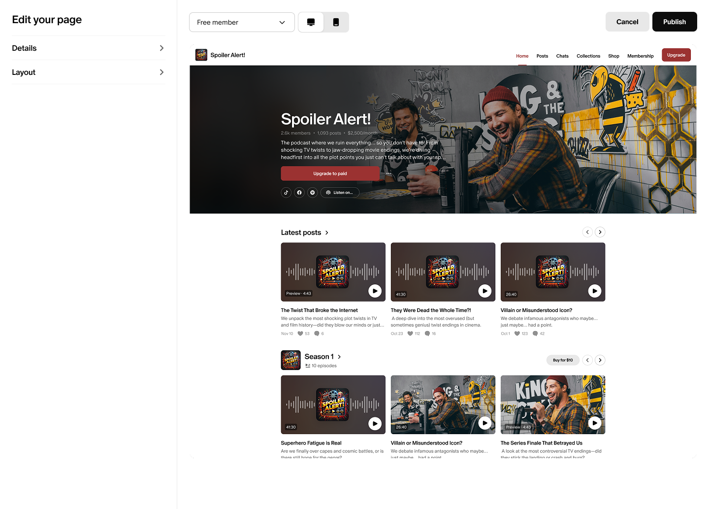 Your updated creator page – Patreon Help Center